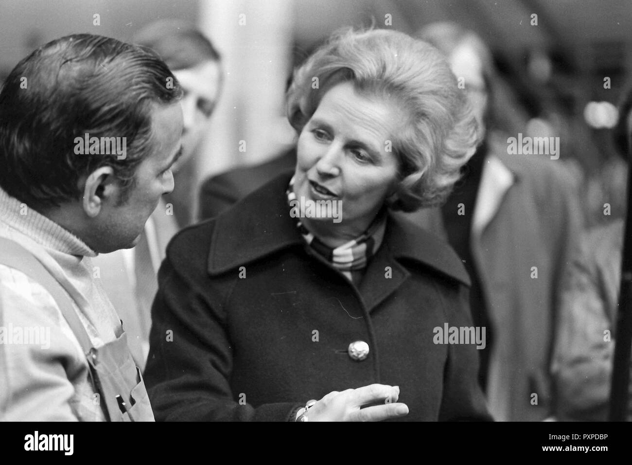 Mrs Thatcher in Yorkshire 1978 Stock Photo - Alamy