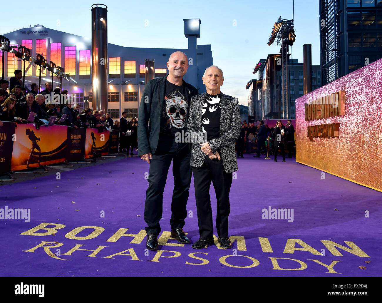 Jose Bergera and Wayne Sleep attending the Bohemian Rhapsody World ...