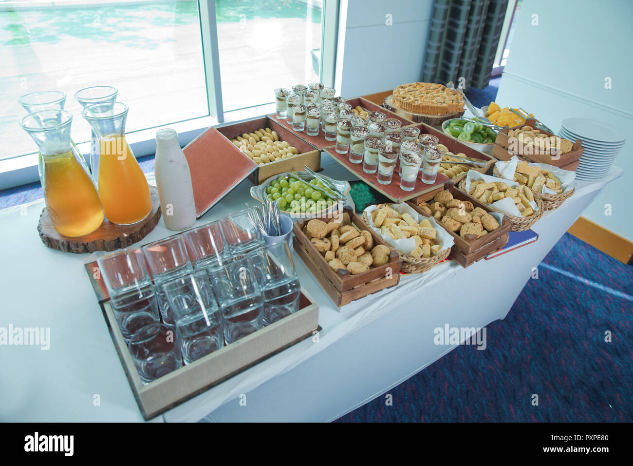 Coffee break at conference meeting. Business and entrepreneurship ...