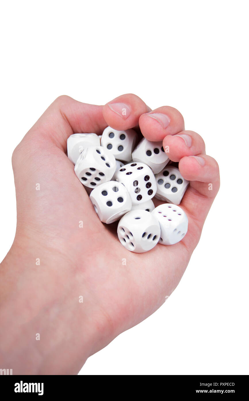 Hand holding dice hi-res stock photography and images - Alamy