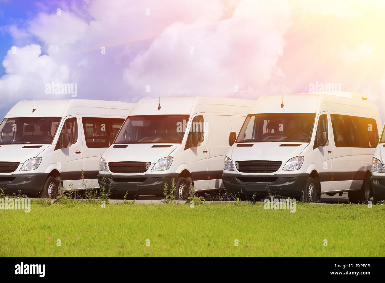 Mini bus fleet hi-res stock photography and images - Alamy