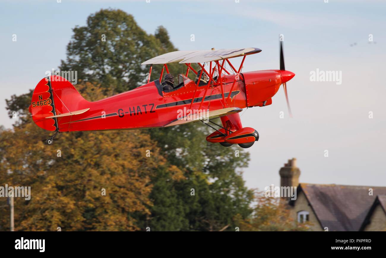 Hatz CB-1 biplane (G-HATZ) at Old Warden Aerodrome on the 7th October ...