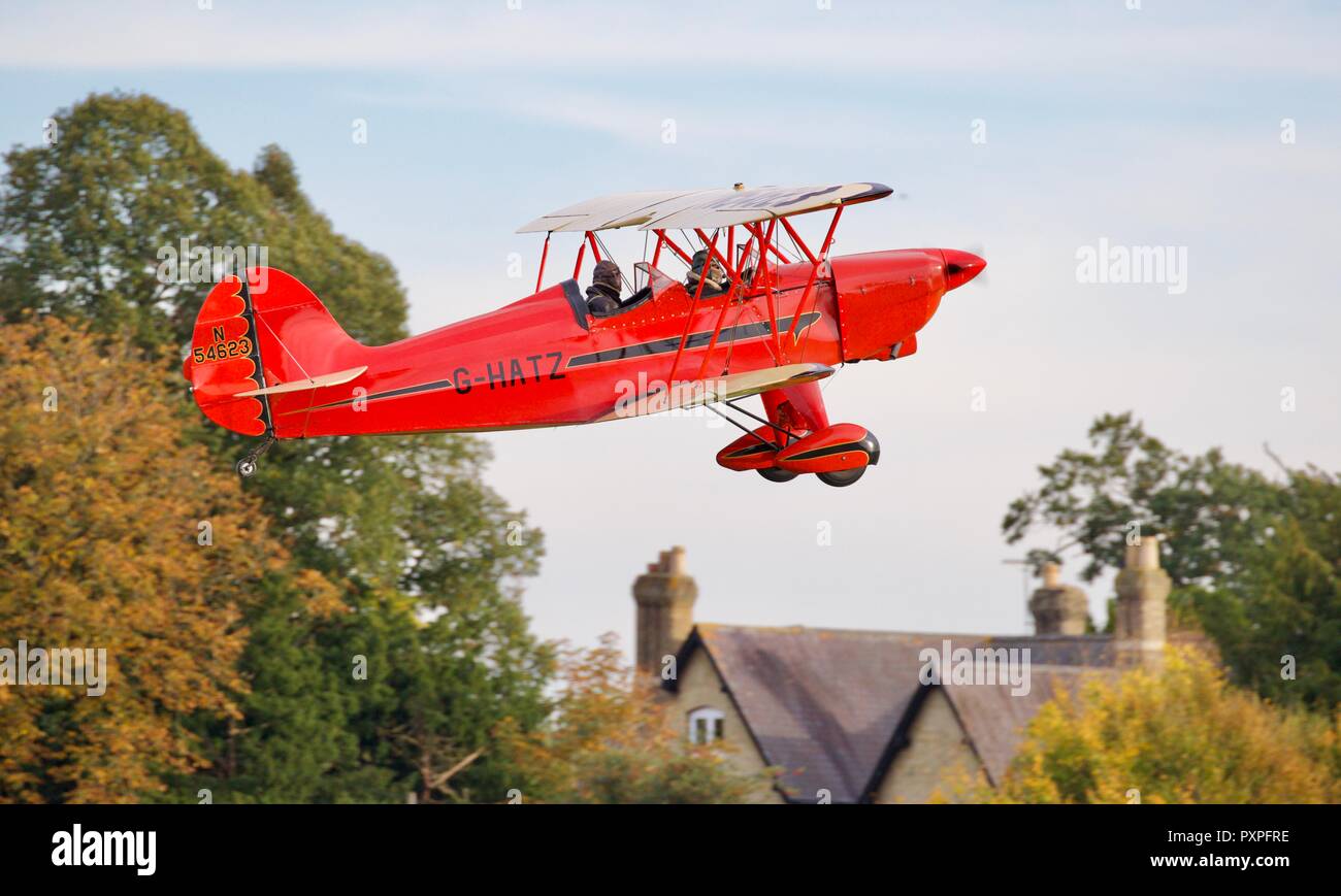 Hatz CB-1 biplane (G-HATZ) at Old Warden Aerodrome on the 7th October ...
