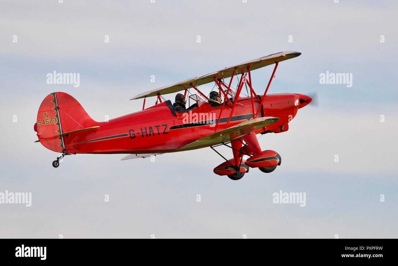 Hatz CB-1 biplane (G-HATZ) at Old Warden Aerodrome on the 7th October ...