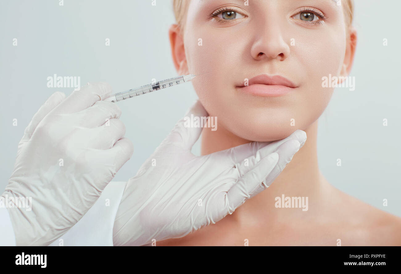 Plastic surgery cosmetic botox injection hi-res stock photography and ...