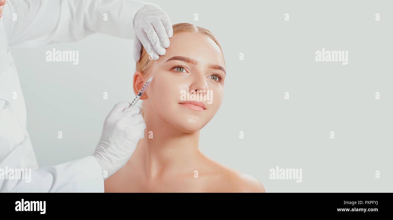 Plastic surgery cosmetic botox injection hi-res stock photography and ...