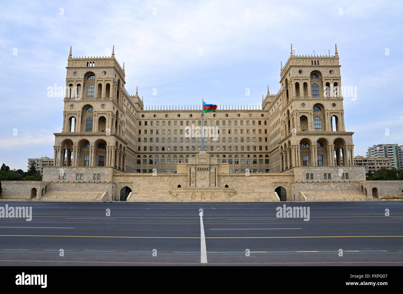 Government House and Council of Ministers of Azerbaijan, located on ...