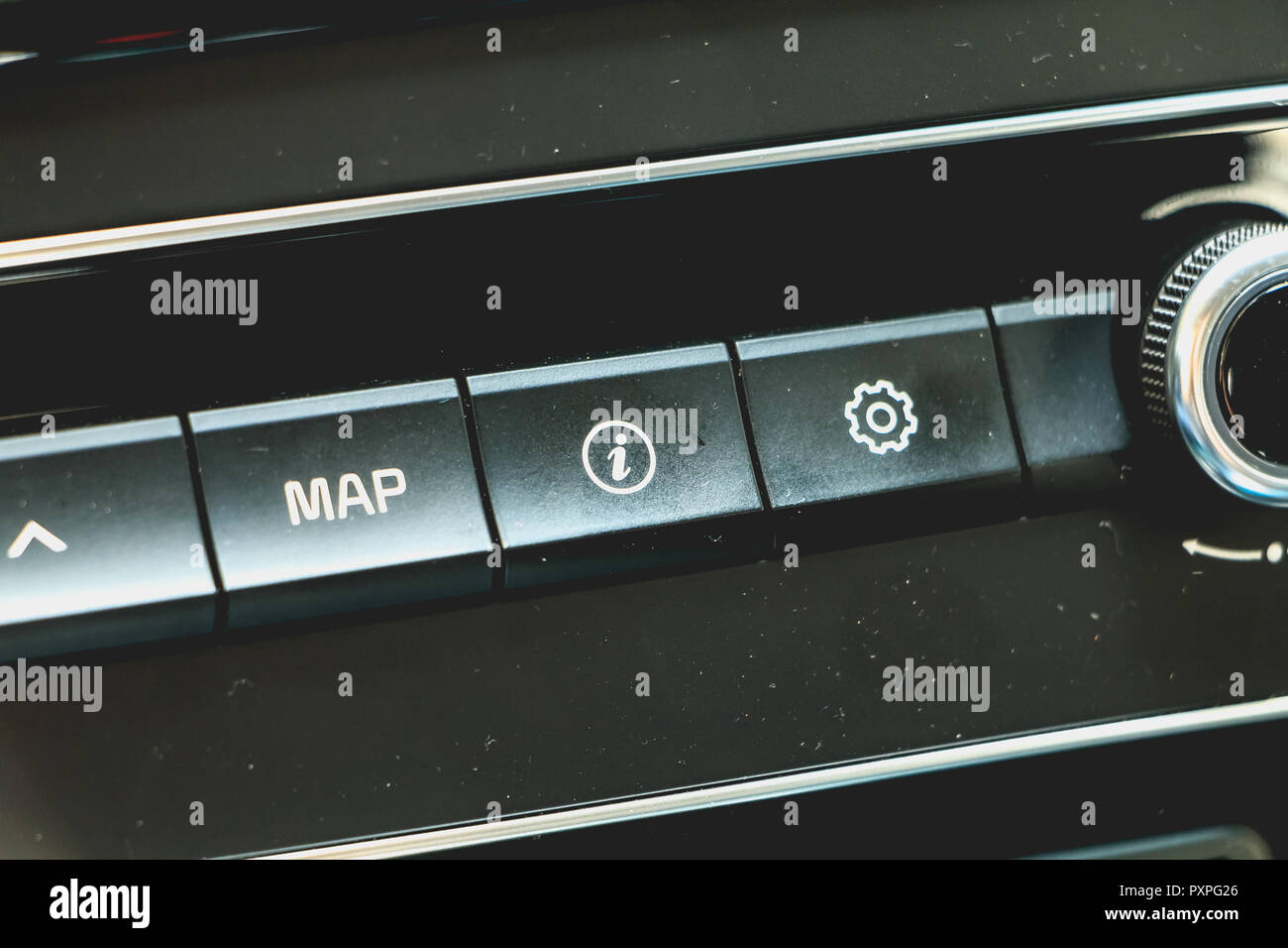 Hand using car buttons hi-res stock photography and images - Alamy