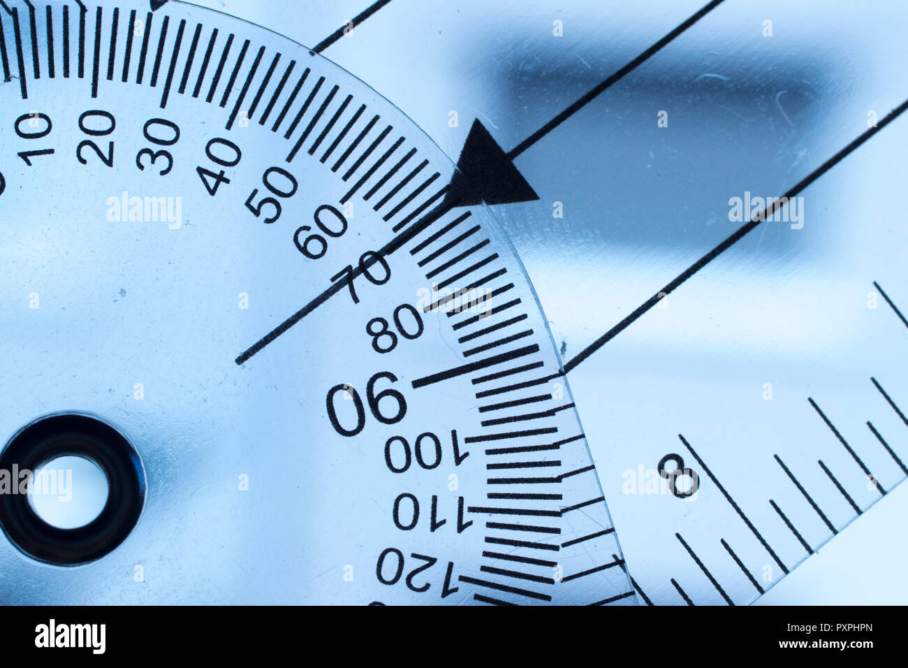 Goniometer movement medical instrument used for measuring mobility of ...