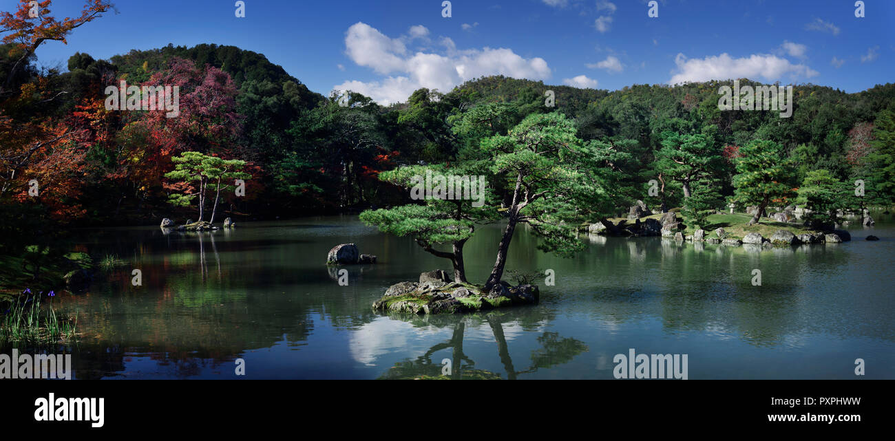 Japanese garden water trees hi-res stock photography and images - Alamy