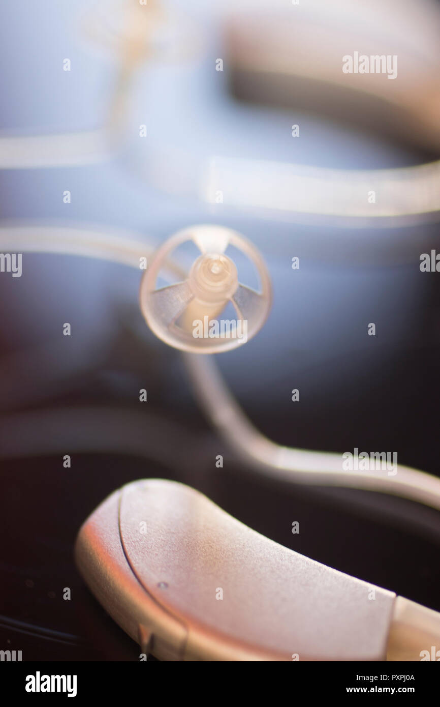 Audiophone modern high technology deafness equipment in the ear digital ...