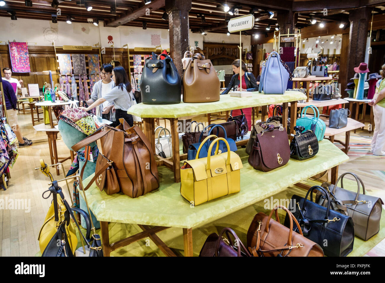 London England,UK,Soho,Liberty Department Store,shopping shopper ...