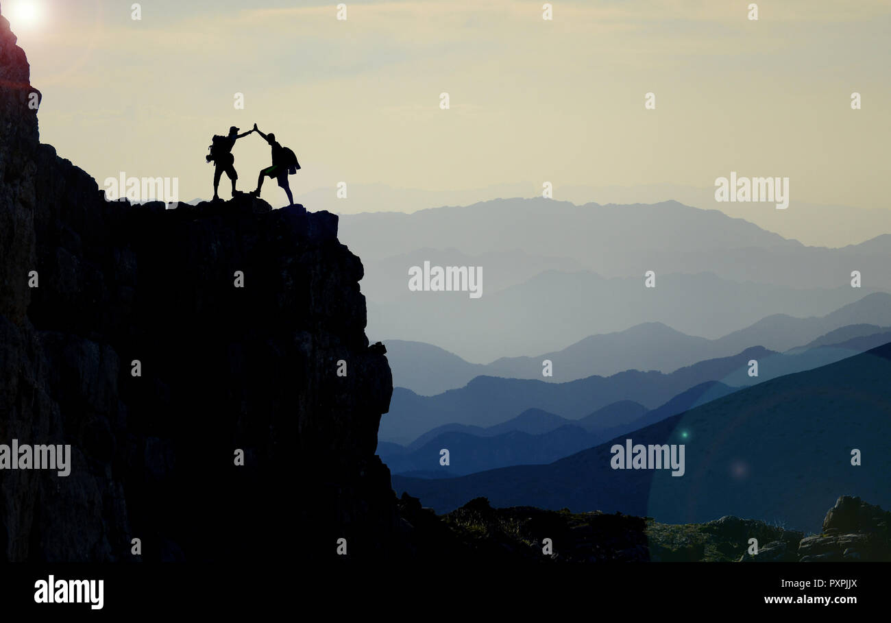 Joy of climbing mountains hi-res stock photography and images - Alamy