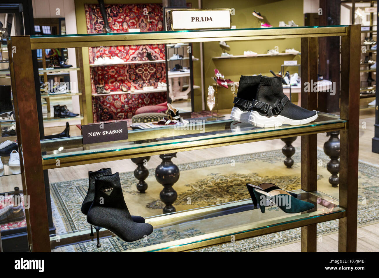 Prada retail store in soho hi-res stock photography and images - Alamy