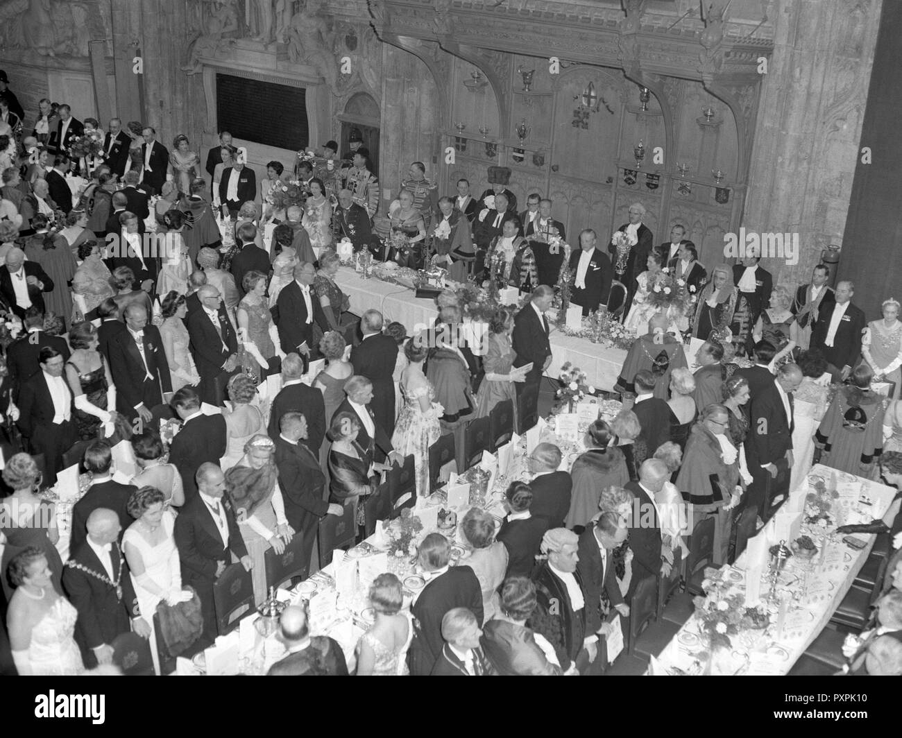 Lord table guildhall Black and White Stock Photos & Images - Alamy