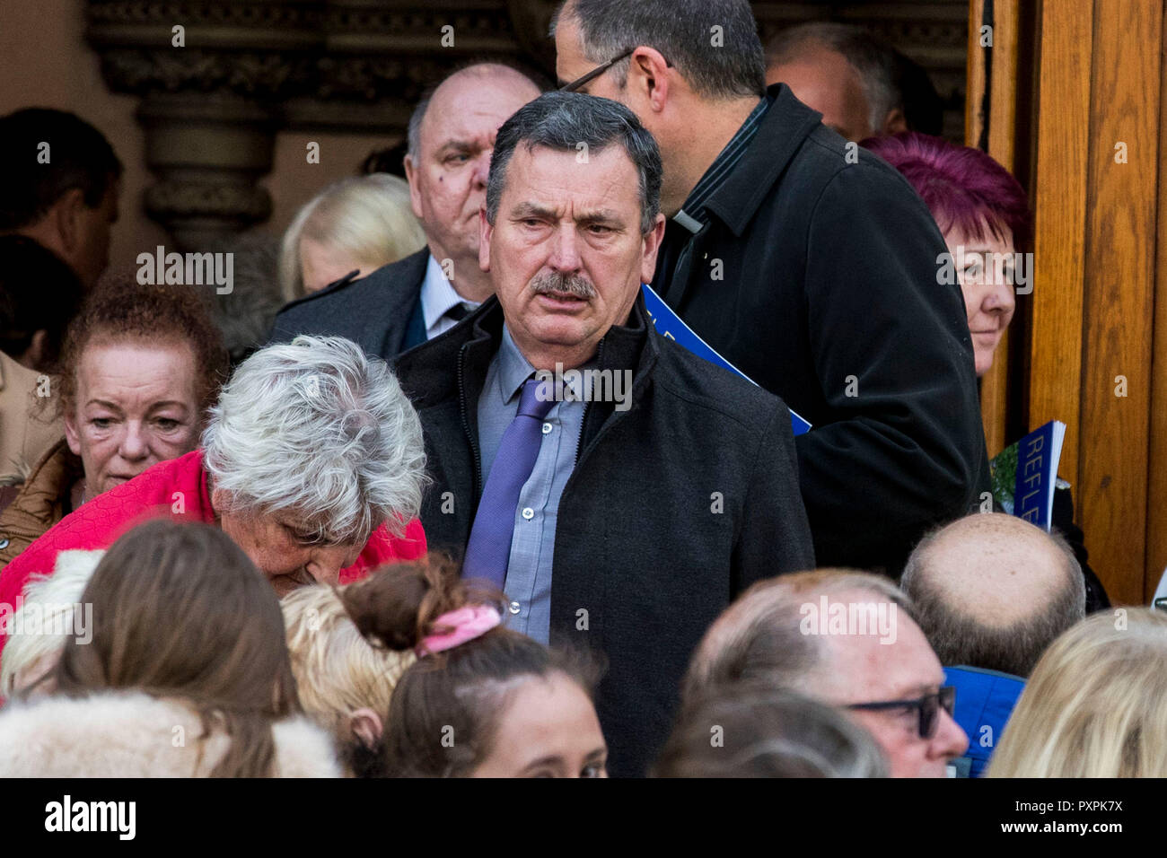John Teggart from the Ballymurphy families after a service at West Kirk ...