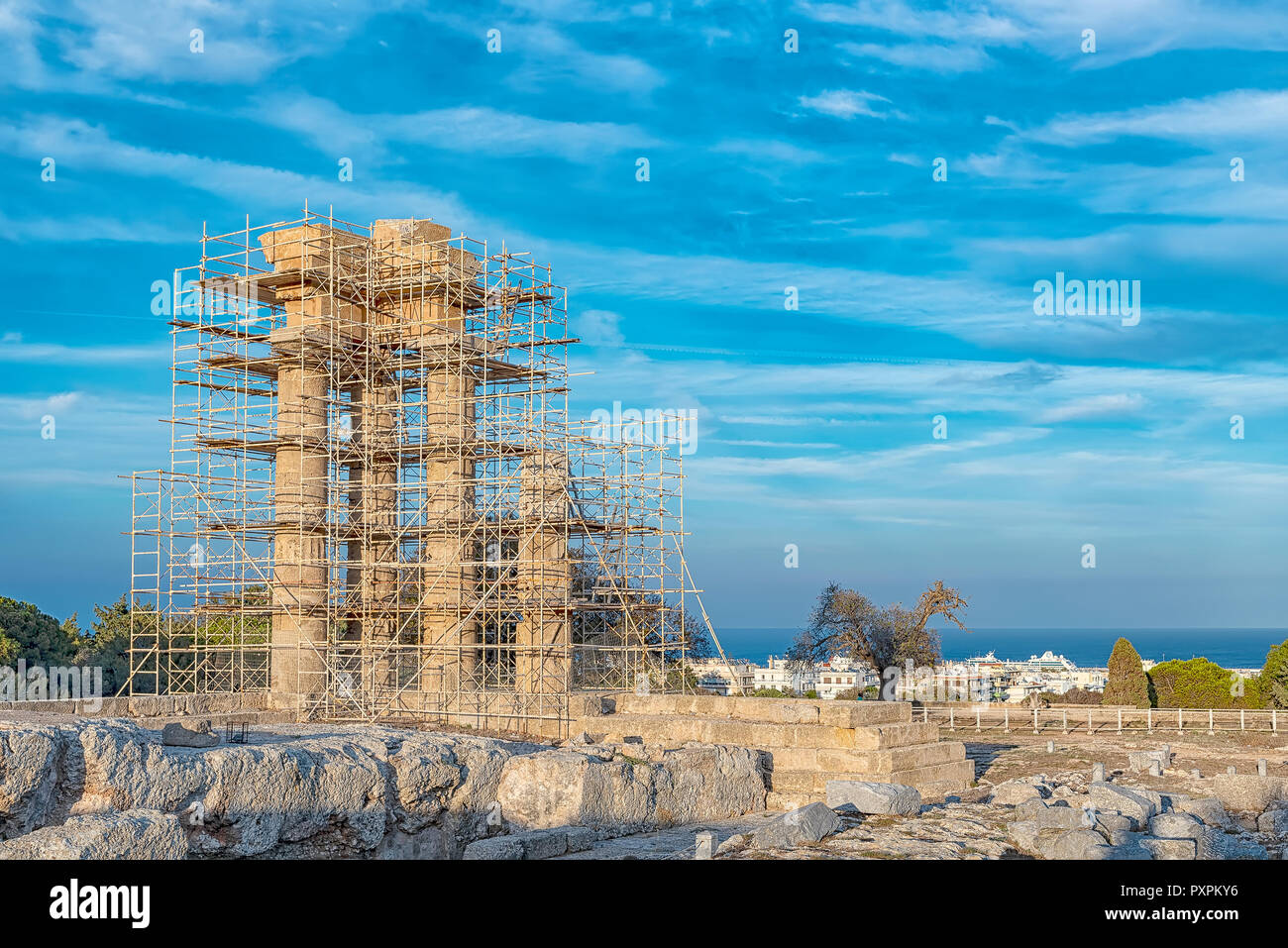 Doric temple of pythian apollo hi-res stock photography and images - Alamy