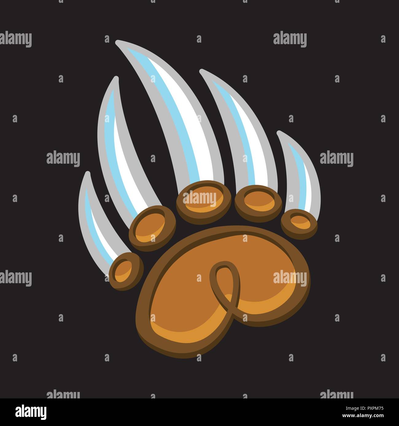 Bear claw vector illustration Stock Vector Image & Art - Alamy