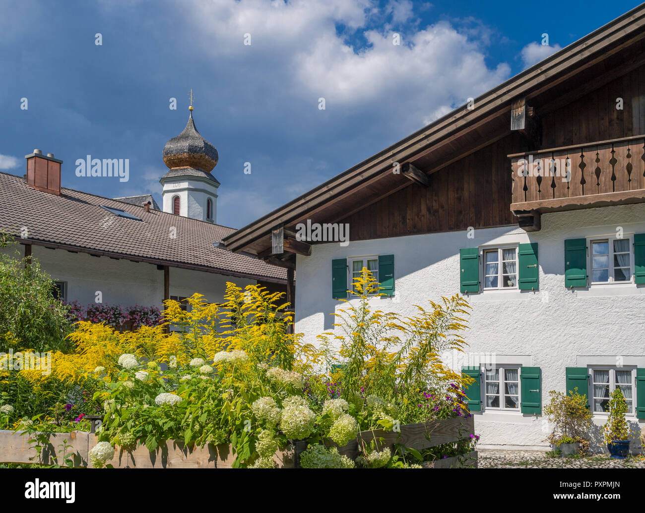 Wamberg village, Bavaria, Germany Stock Photo - Alamy