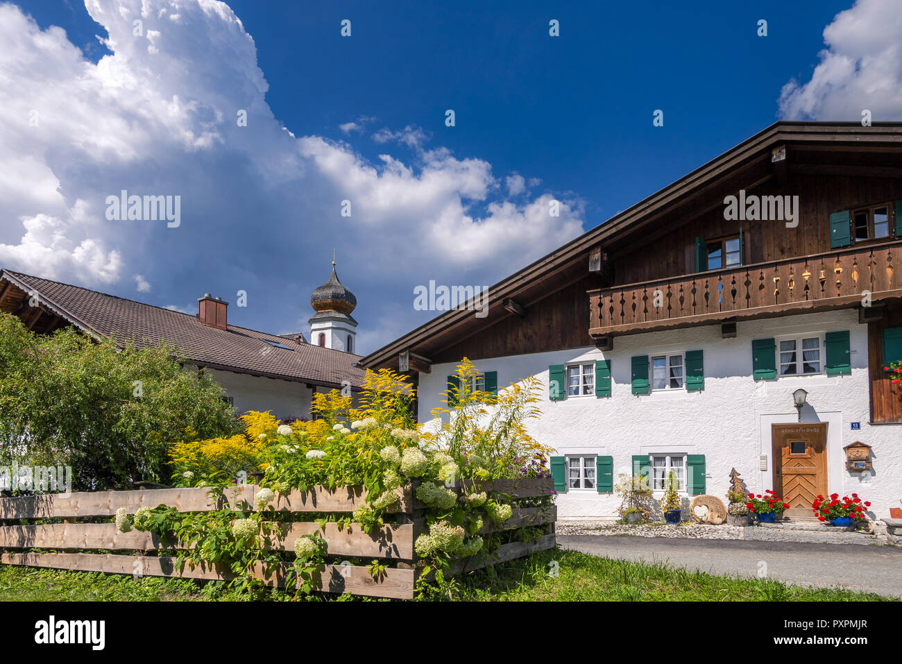 Wamberg village, Bavaria, Germany Stock Photo - Alamy
