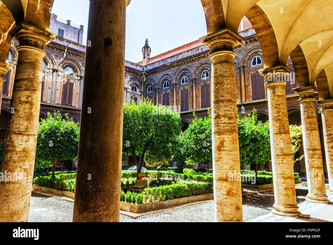 The Doria Pamphilj Gallery palace court Stock Photo - Alamy