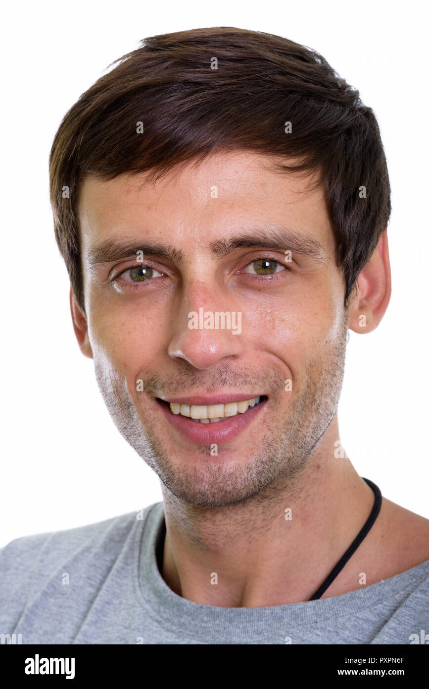 Man face adult smile hi-res stock photography and images - Alamy