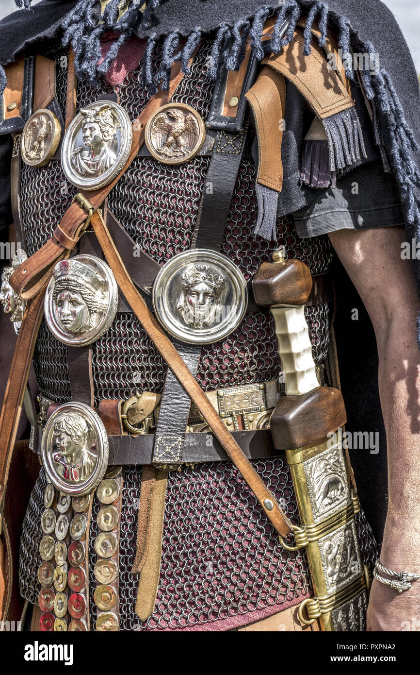 Centurion on a Roman festival, Biriciana, fort area, Weissenburg ...