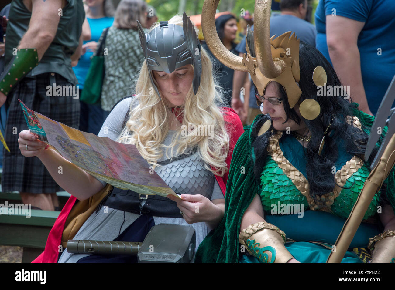 At the Maryland Renaissance Festival October 7 2018 Stock Photo - Alamy