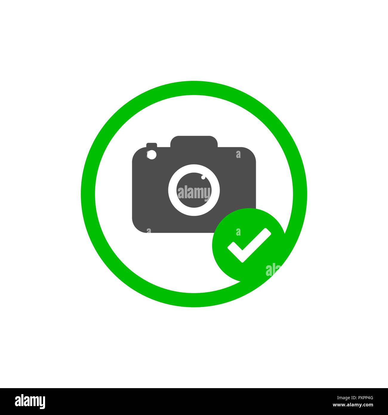 Camera icon. Photo allowed sign. Vector illustration flat Stock Vector ...