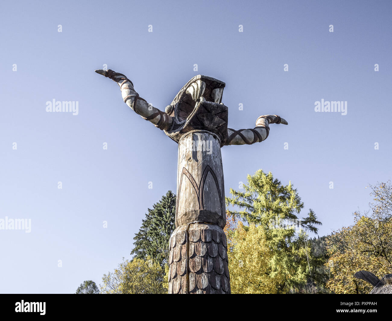 Flake Viking village, lake Walchensee, Bavaria, Germany Stock Photo - Alamy