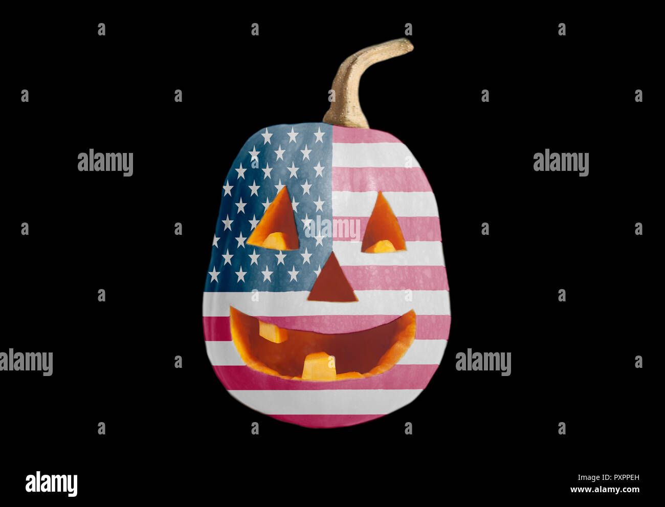 American flag pumpkin hi-res stock photography and images - Alamy