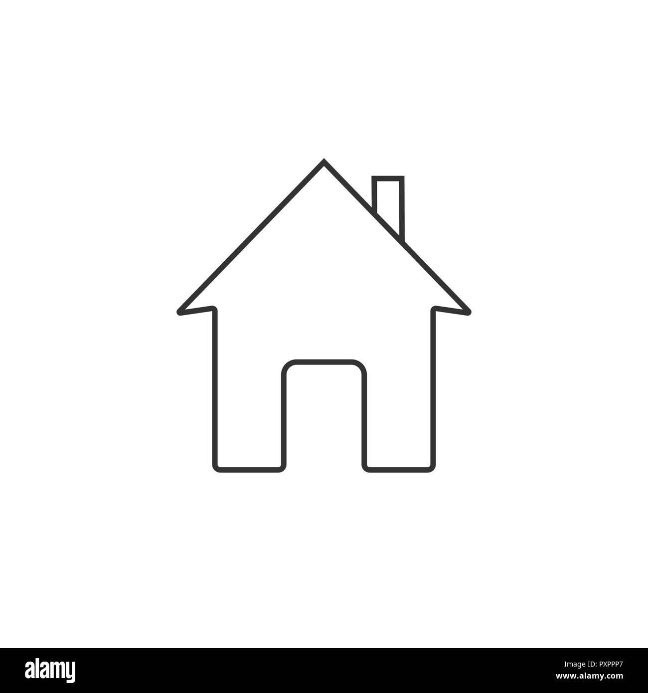 Home icon. Vector illustration Flat design Stock Vector Image & Art - Alamy