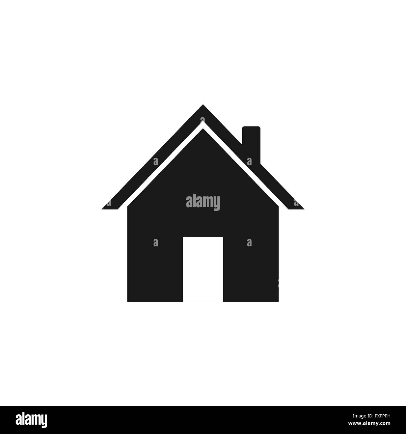 Home icon. Vector illustration Flat design Stock Vector Image & Art - Alamy