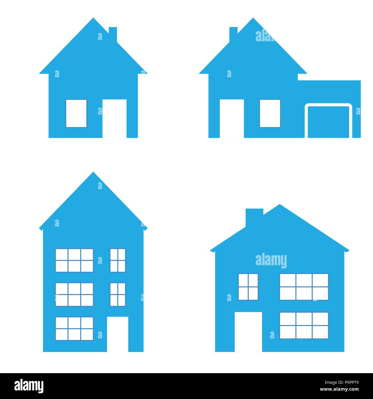 Home icon. Set Vector illustration Stock Vector Image & Art - Alamy