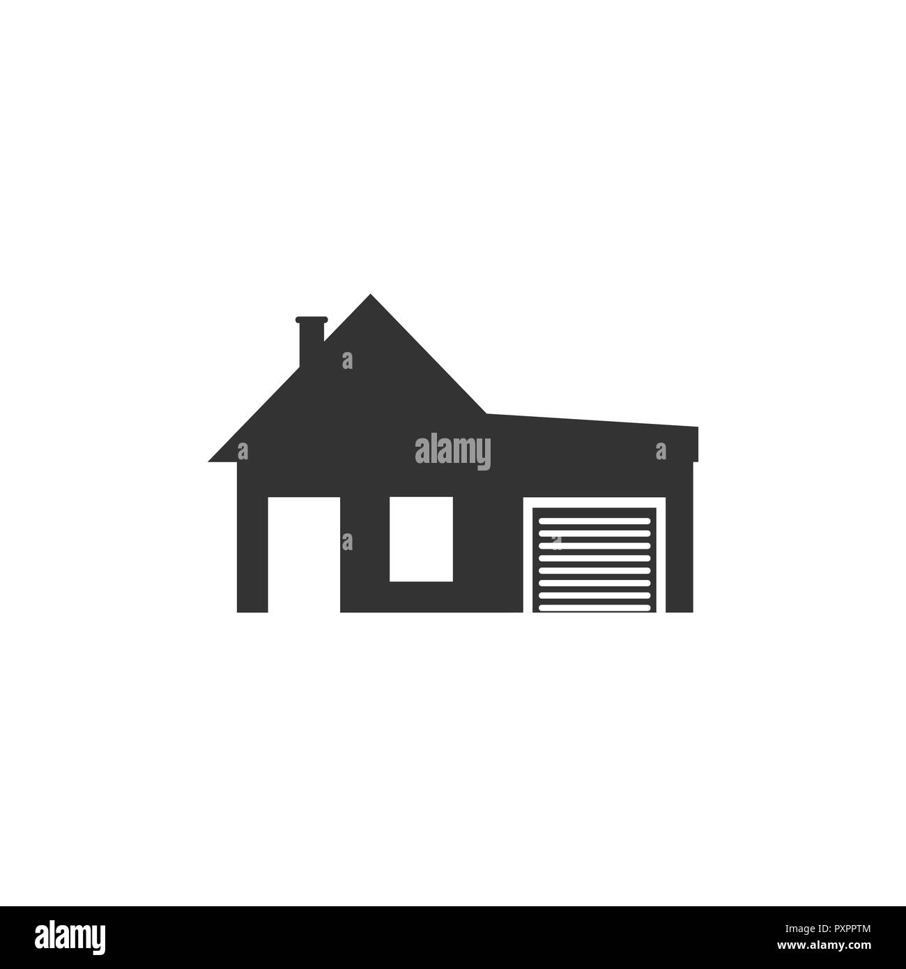 Home icon. Vector illustration Flat design Stock Vector Image & Art - Alamy