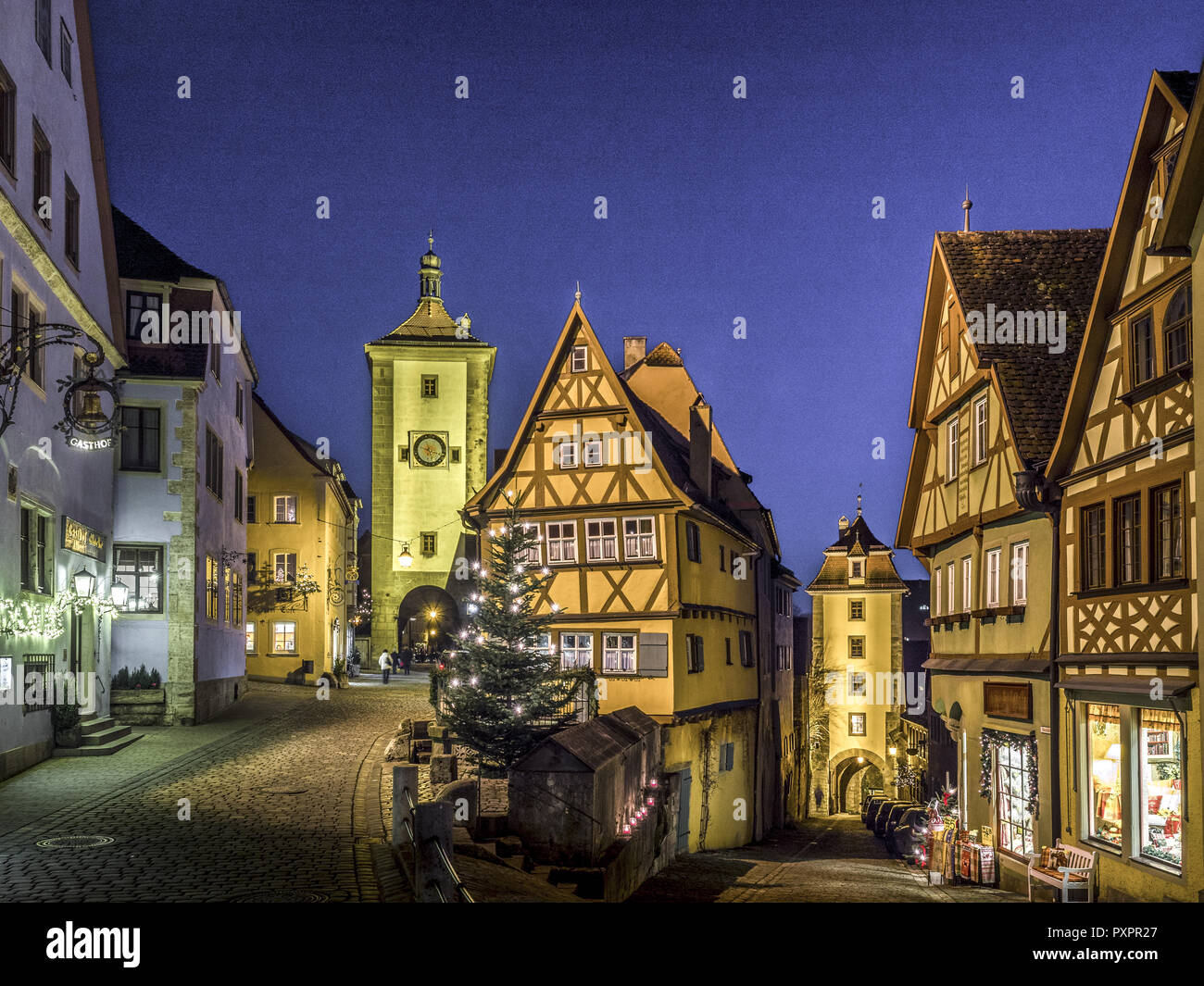 Ploenlein, Rothenburg ob der Tauber, Germany Stock Photo - Alamy