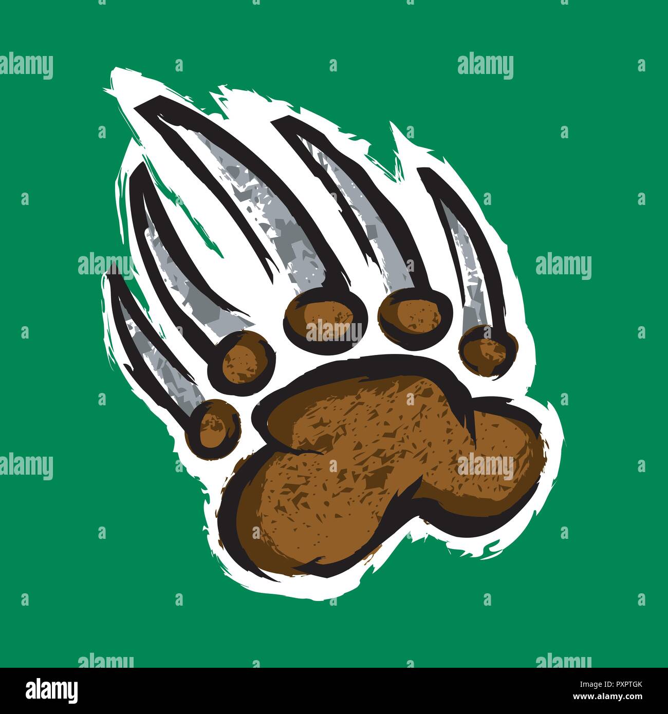 Bear Claw Vector Illustration Stock Vector Image And Art Alamy