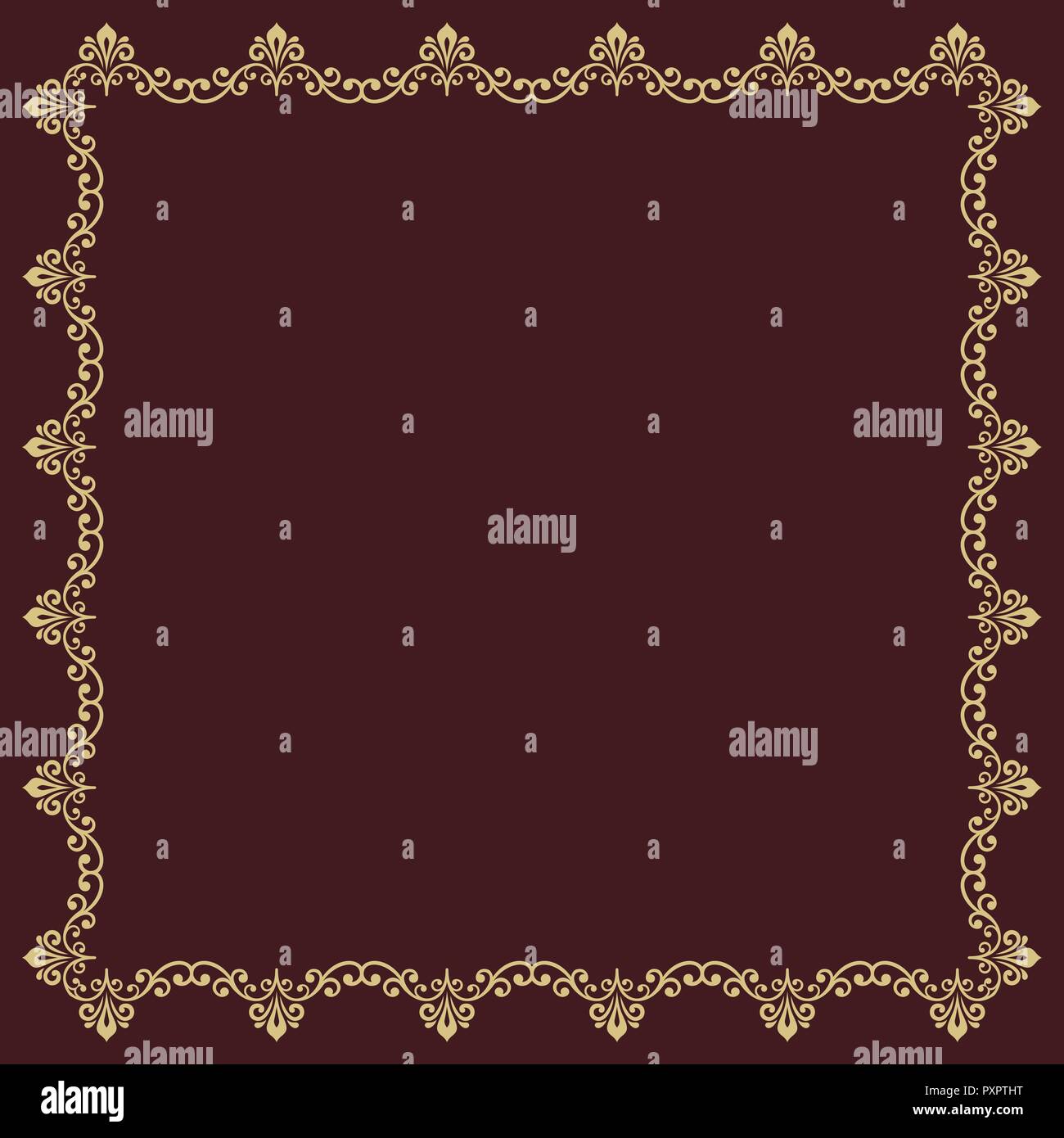 Floral Vector Fine Frame Stock Vector Image & Art - Alamy