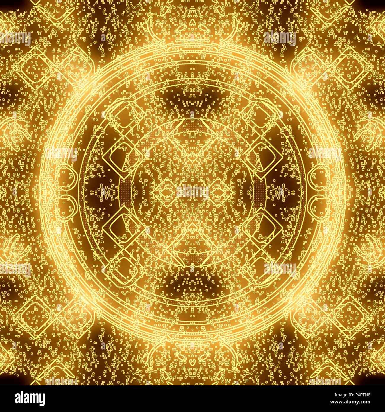 A colorful and vivid image with abstract Sacred Geometry. A psychedelic ...