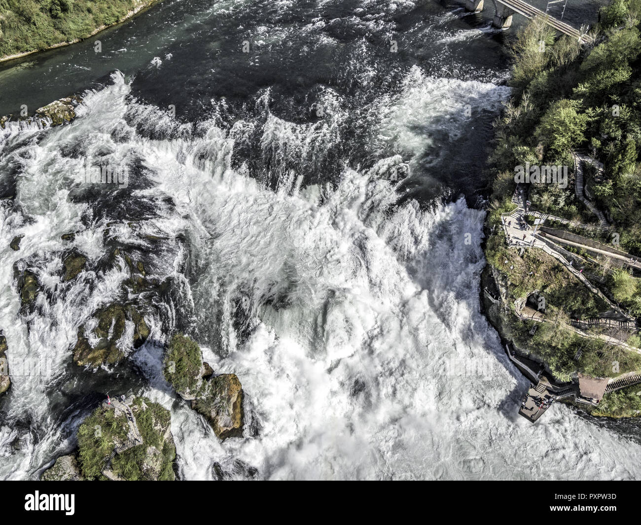 Water masses rhine falls hi-res stock photography and images - Alamy