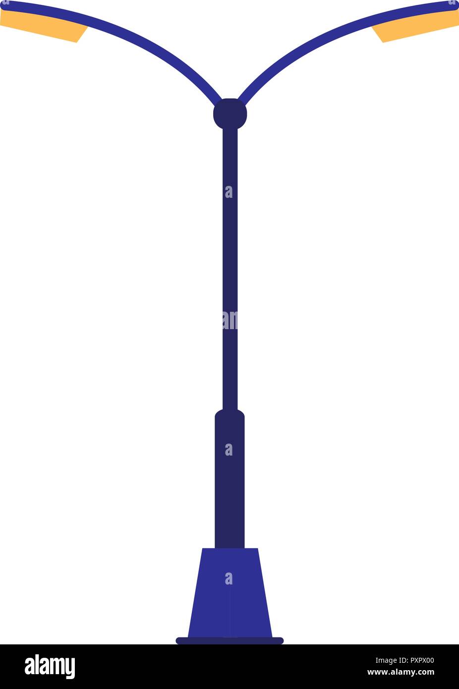 lamp post icon over white background, vector illustration Stock Vector ...