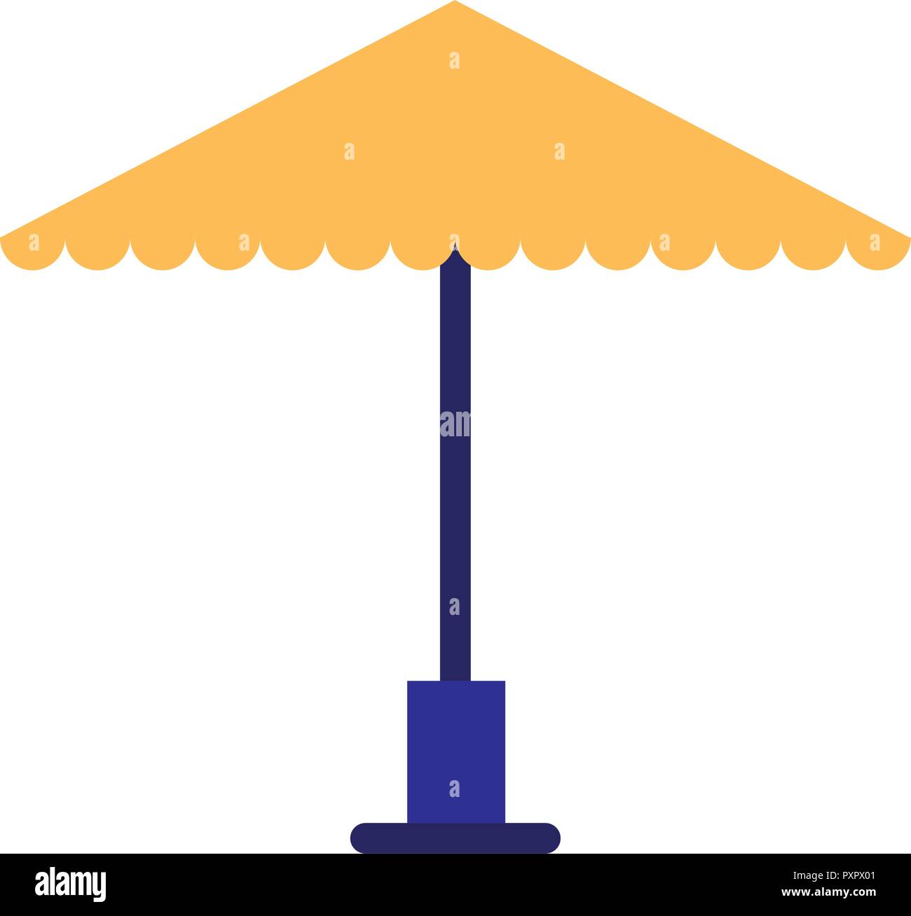 parasol icon over white background, vector illustration Stock Vector ...