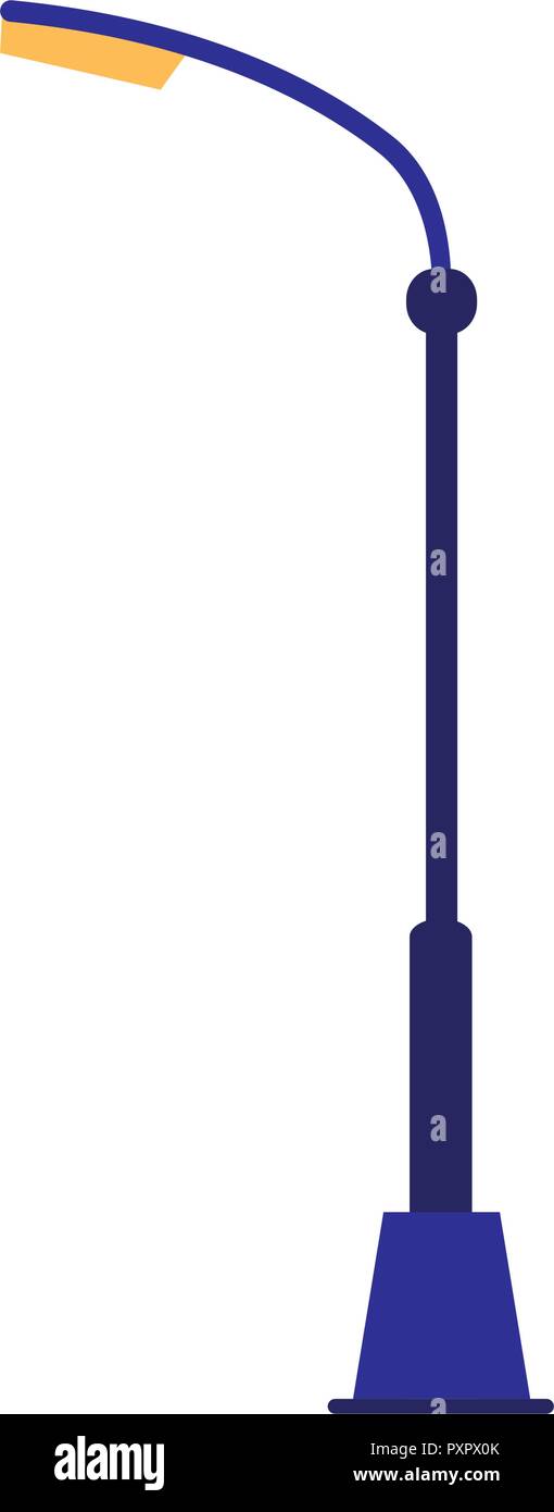 lamp post icon over white background, vector illustration Stock Vector ...