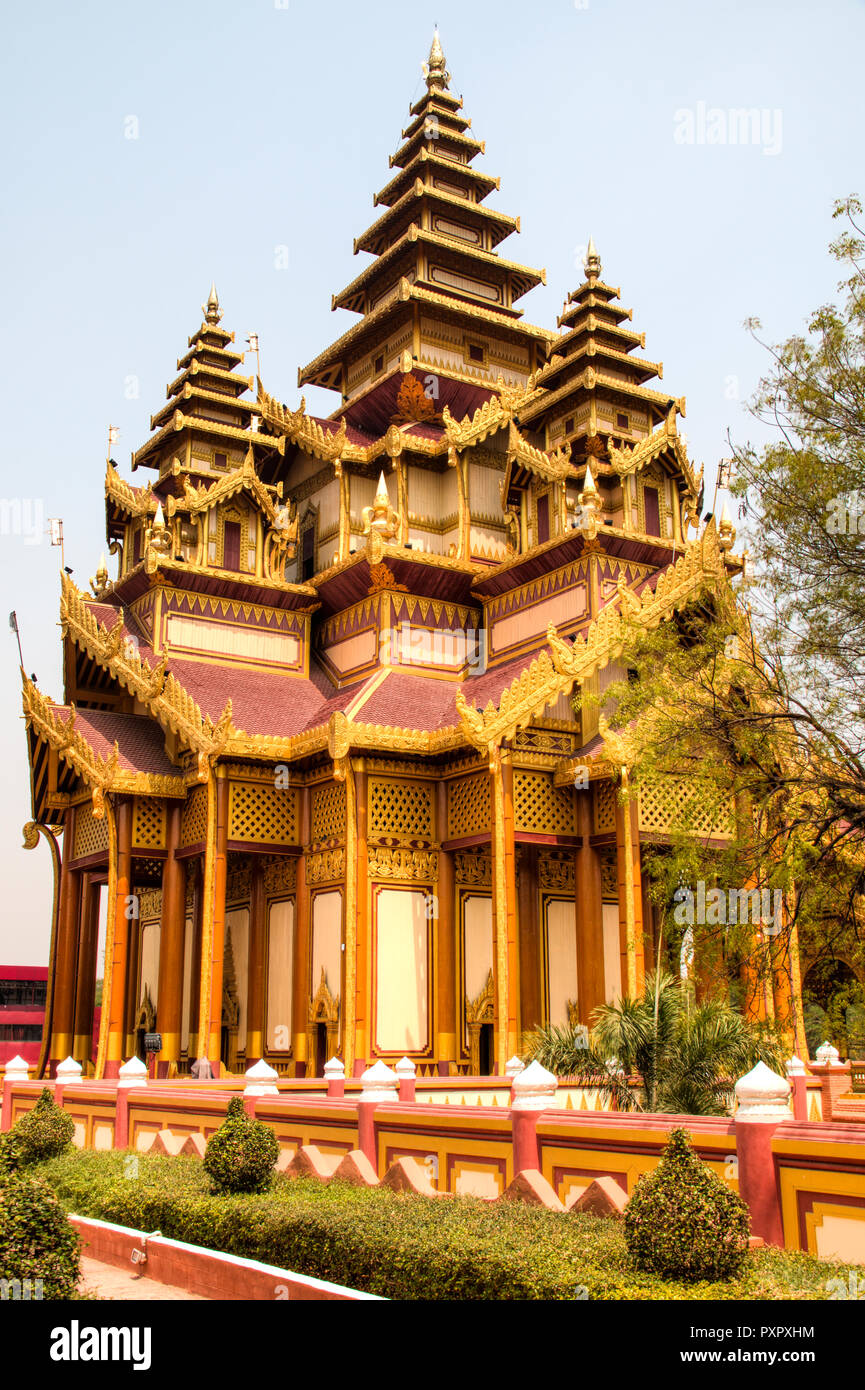 Amazing golden temple in Bagan, a historical site in Myanmar Stock ...