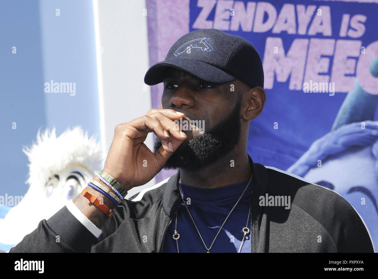 Los Angeles premiere of 'Smallfoot' - Arrivals Featuring: Lebron James ...