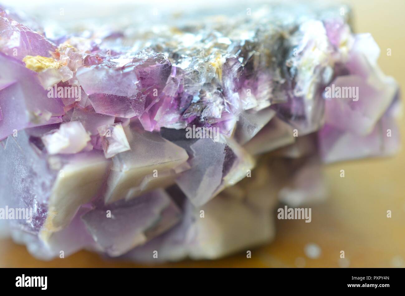 Natural Purple Cubic Fluorite Cluster. Purple fluorite natural crystal ...