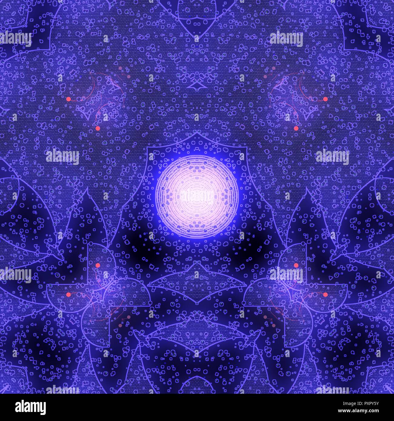 A colorful and vivid image with abstract Sacred Geometry. A psychedelic ...