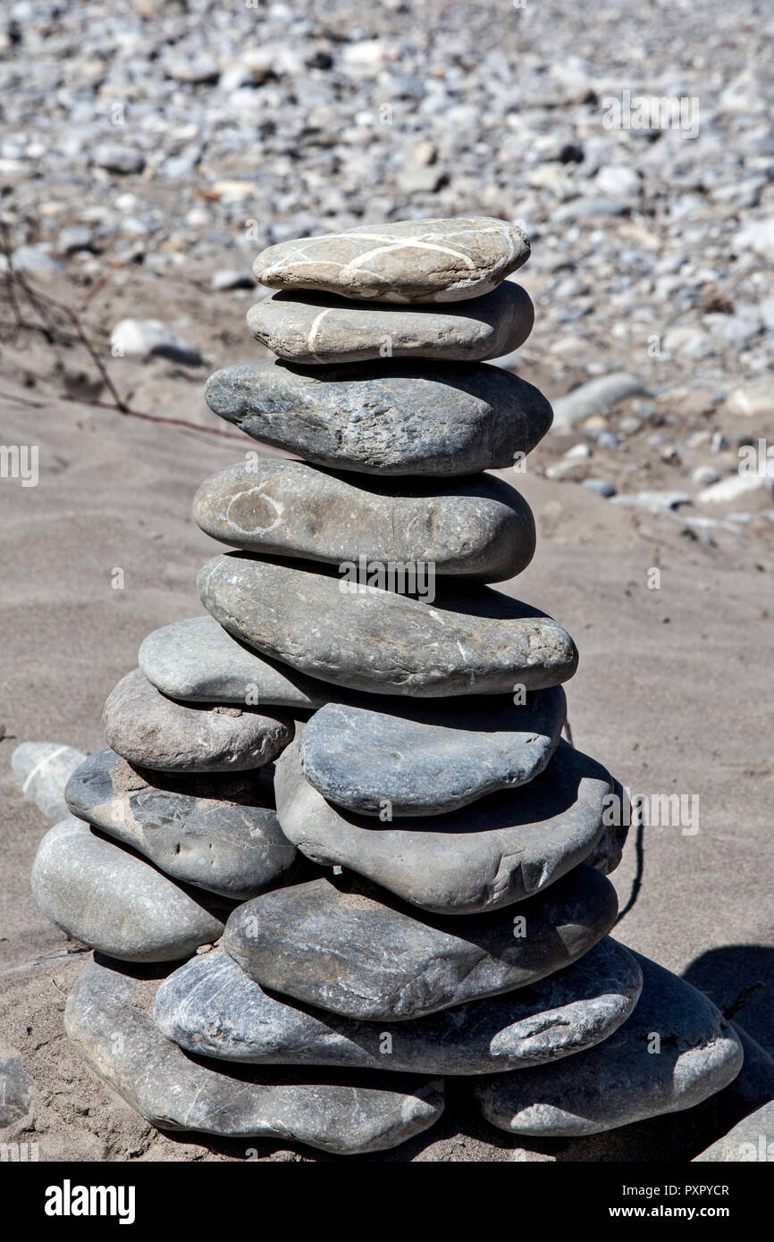 Zen stone tower hi-res stock photography and images - Alamy