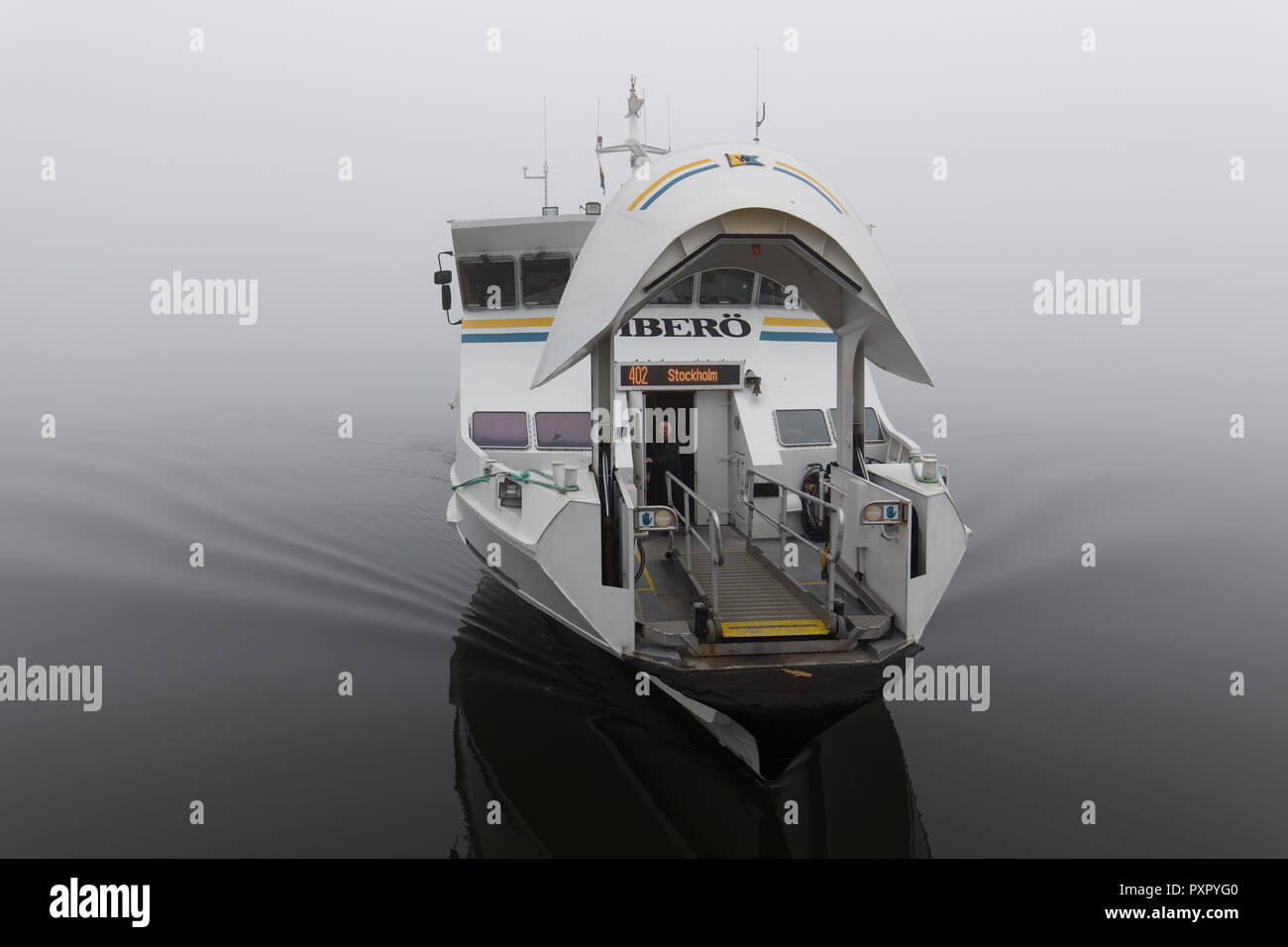 Commuter boat called Viberö from Vaxholm to Stockholm, captured during ...