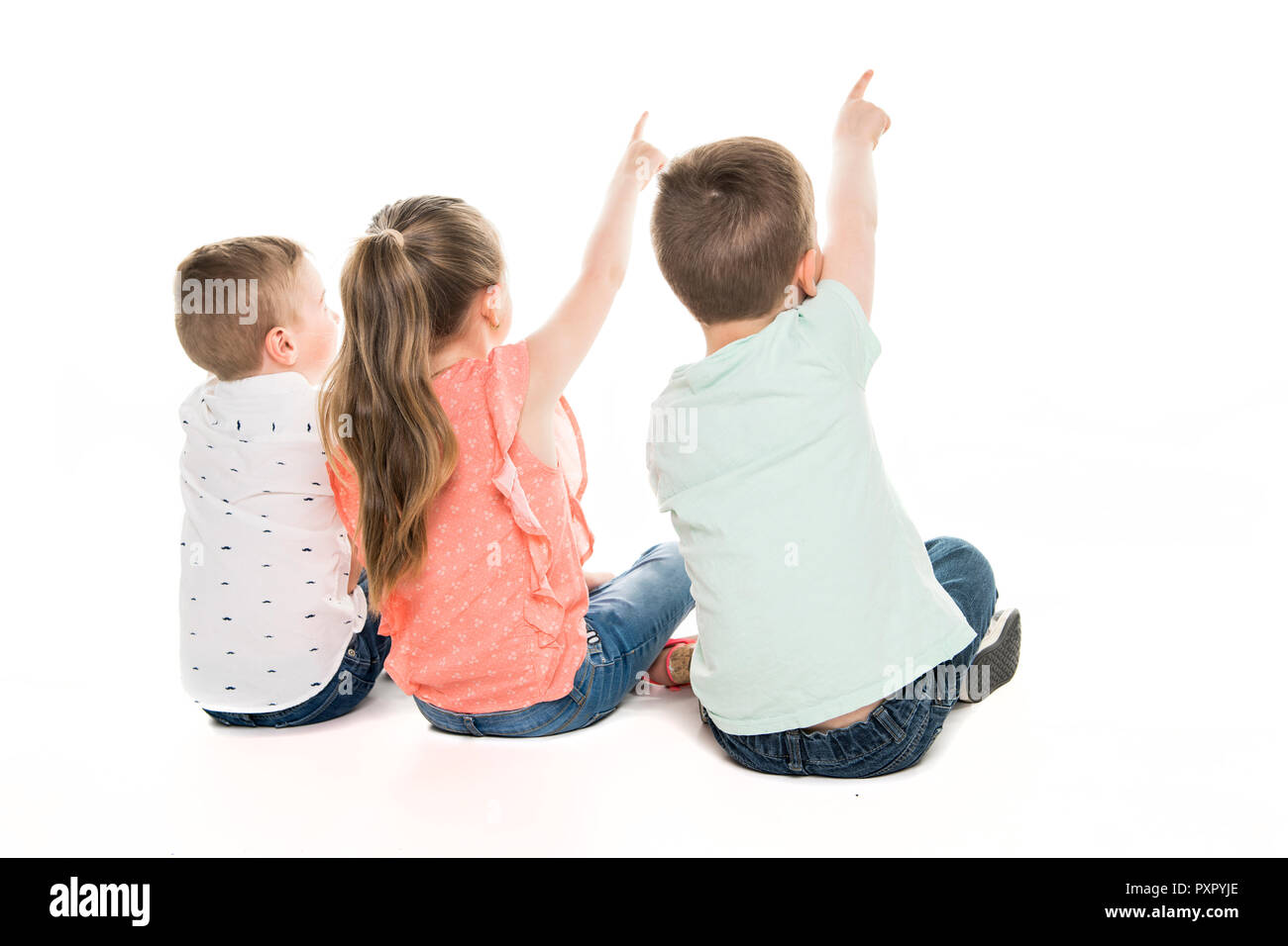 Man and girl rear view Cut Out Stock Images & Pictures - Alamy